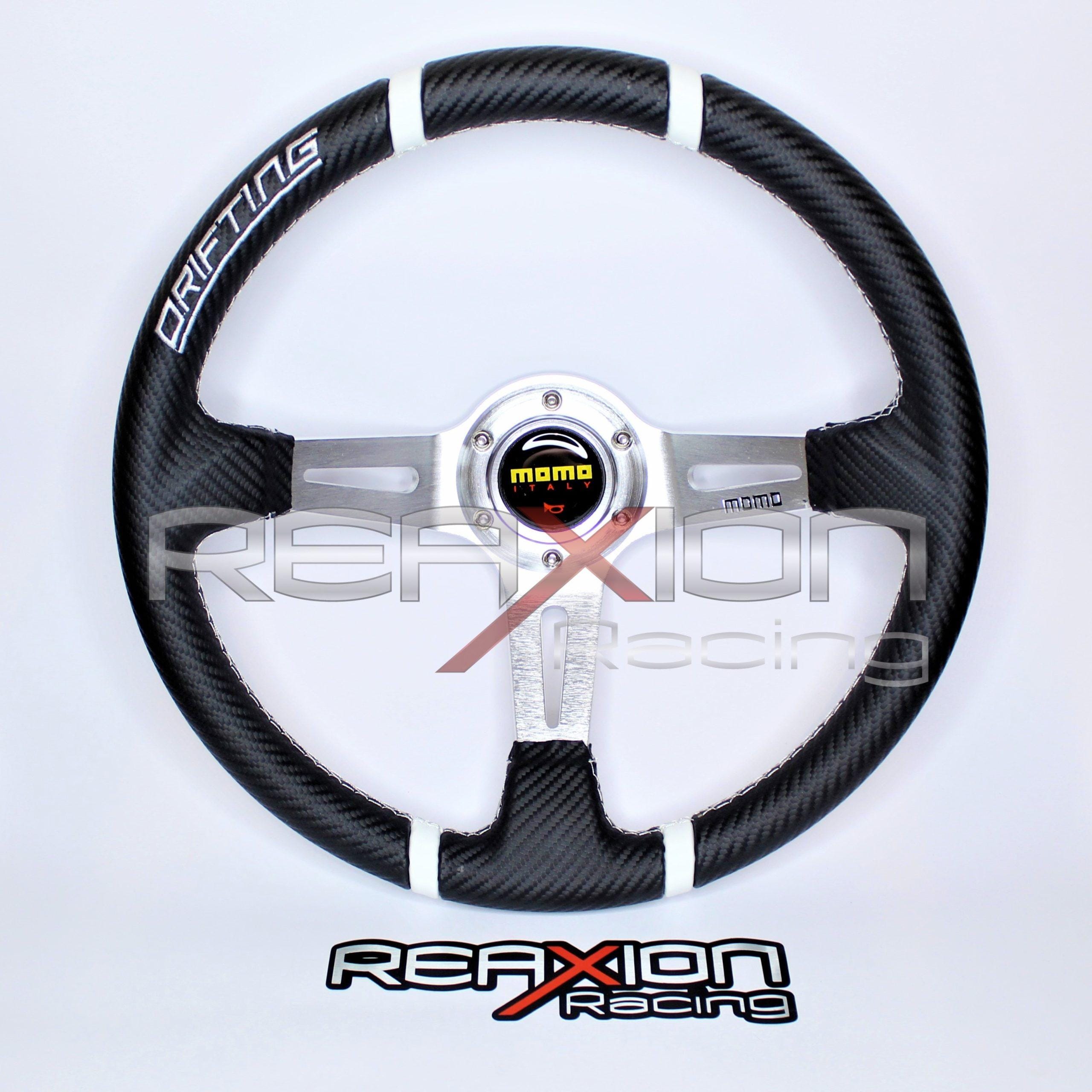 Volante Momo Modelo Drifting Plateado - Reaxion Racing